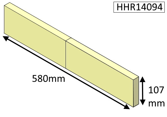 Brick, Rear - Multifuel (CE) - HHR14094 – Hunter Stoves