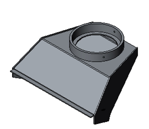 Flue Adapter - Inset 5 (MKI) - HHN05020 – Hunter Stoves
