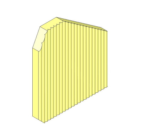 Brick, Side, Left hand - CB5 & CB7 - hmss04064b – Hunter Stoves