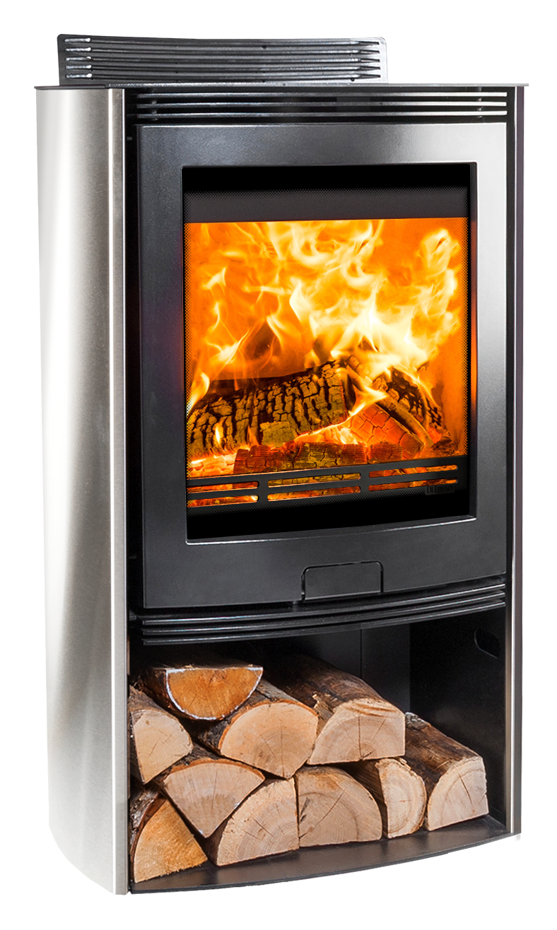 R5 Euro Eco with Curved Stainless Sides – Hunter Stoves